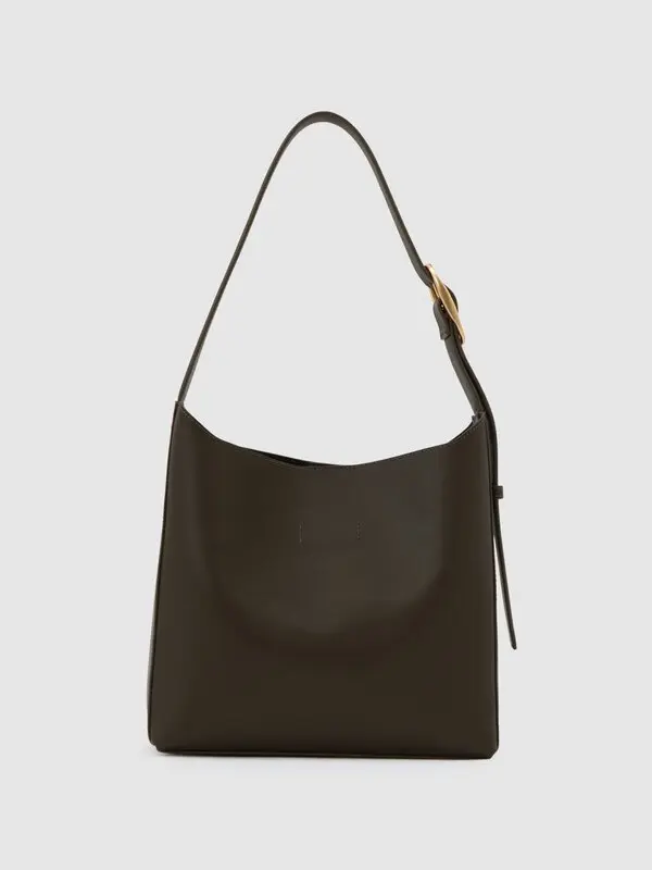 REISS Greta Suede And Leather Tote