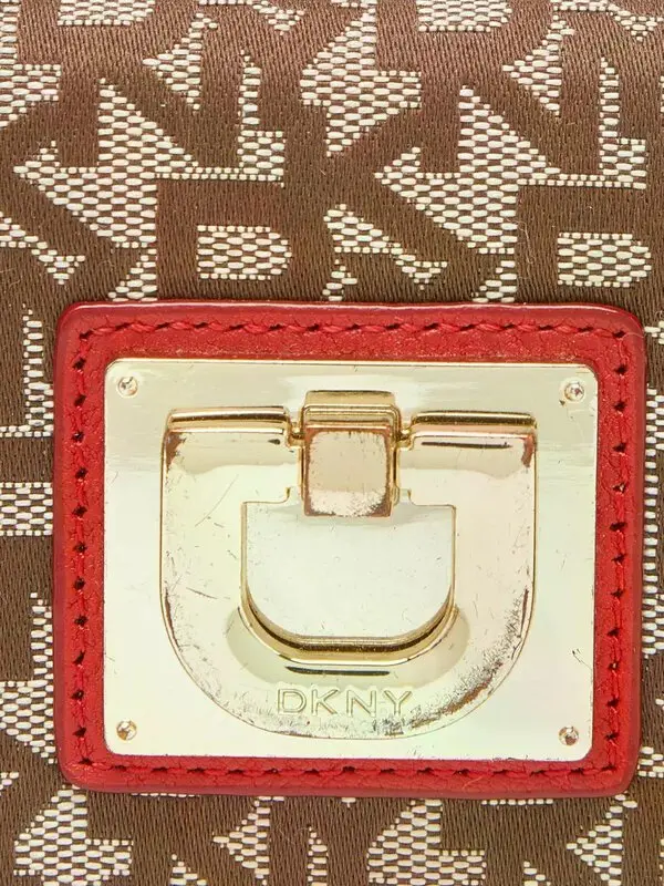 Dkny Monogram-pattern Leather Wallet