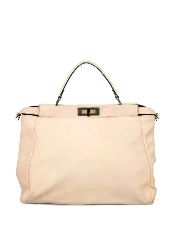 Fendi 2009 Peekaboo Tote - Neutrals