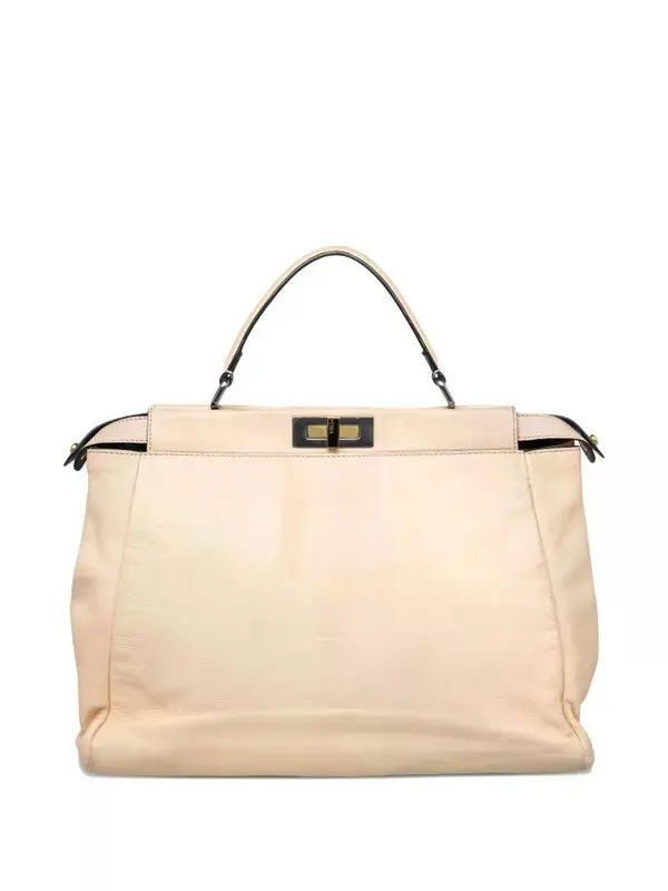 Fendi 2009 Peekaboo Tote - Neutrals
