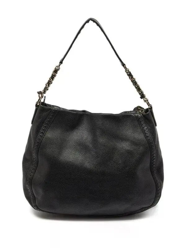 AIGNER Leather Chain Tote Bag