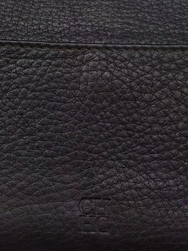 Carolina Herrera 2024 Monogram Embossed Leather Wallet - Green