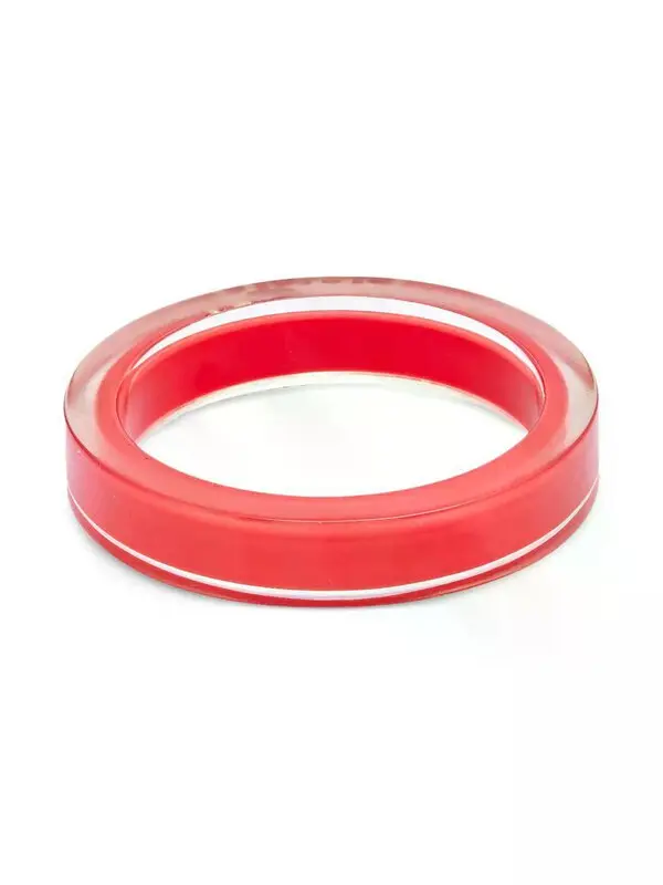 Carolina Herrera Logo-lettering Bangle Bracelet - Pink