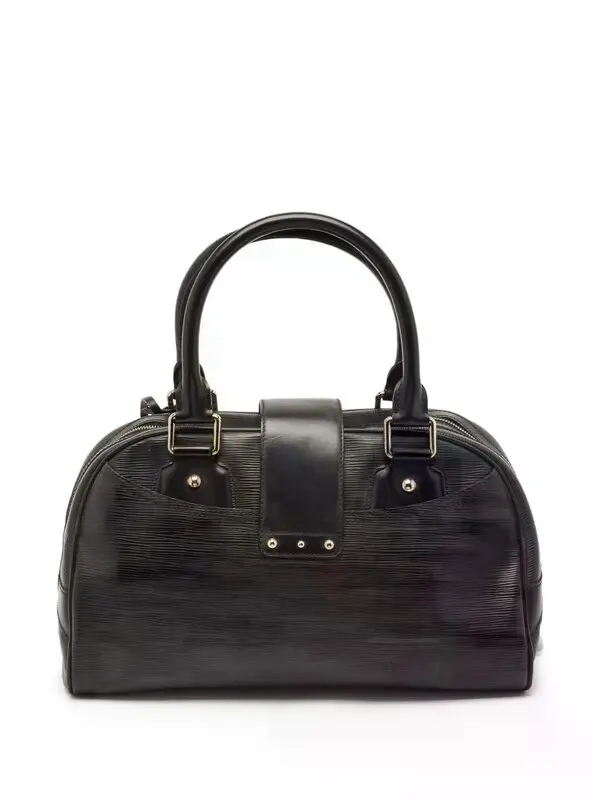LOUIS VUITTON Textured Leather Bowler Bag
