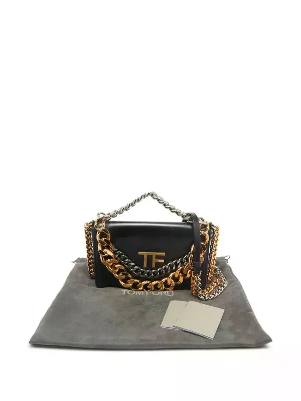 TOM FORD Leather Chain Shoulder Bag