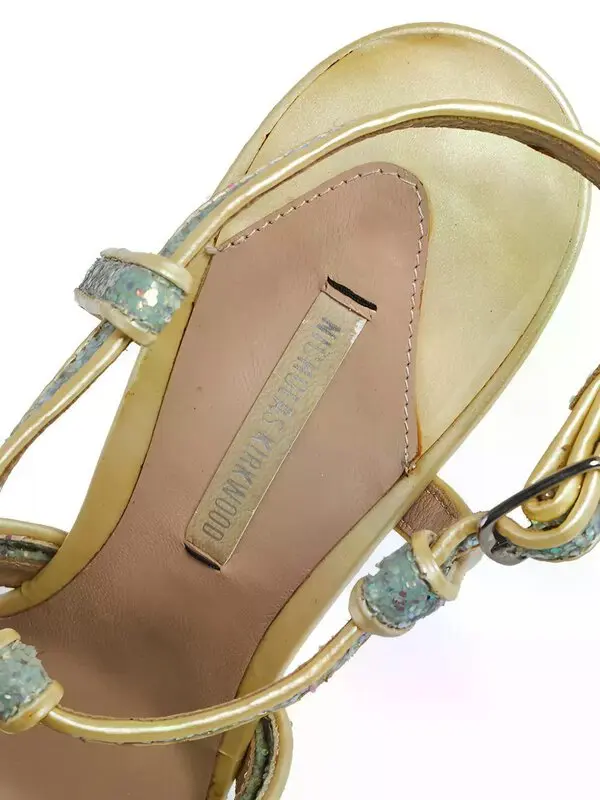 NICHOLAS KIRKWOOD 135mm Glitter Platform Sandals