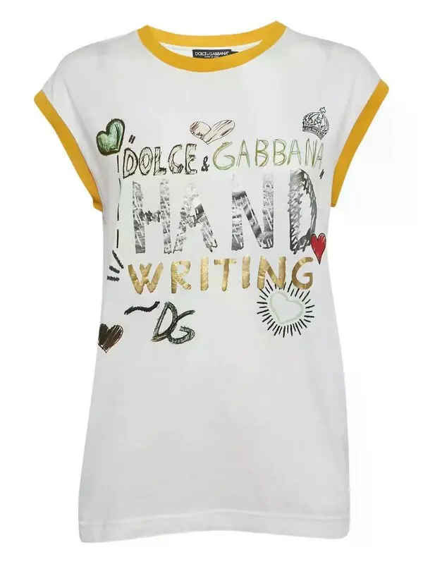 Dolce & Gabbana Handwriting Heart T-shirt