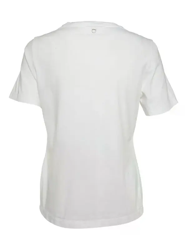 FERRAGAMO Leaf-embroidered T-shirt