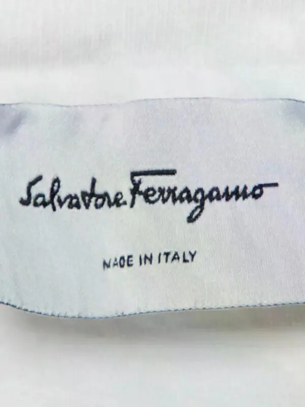 FERRAGAMO Leaf-embroidered T-shirt