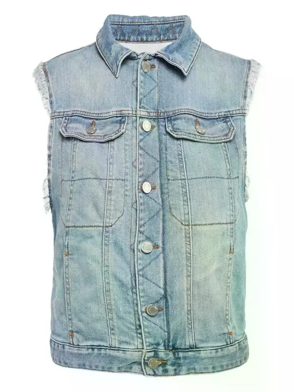 Zadig&Voltaire Embroidered Sleeveless Denim Jacket