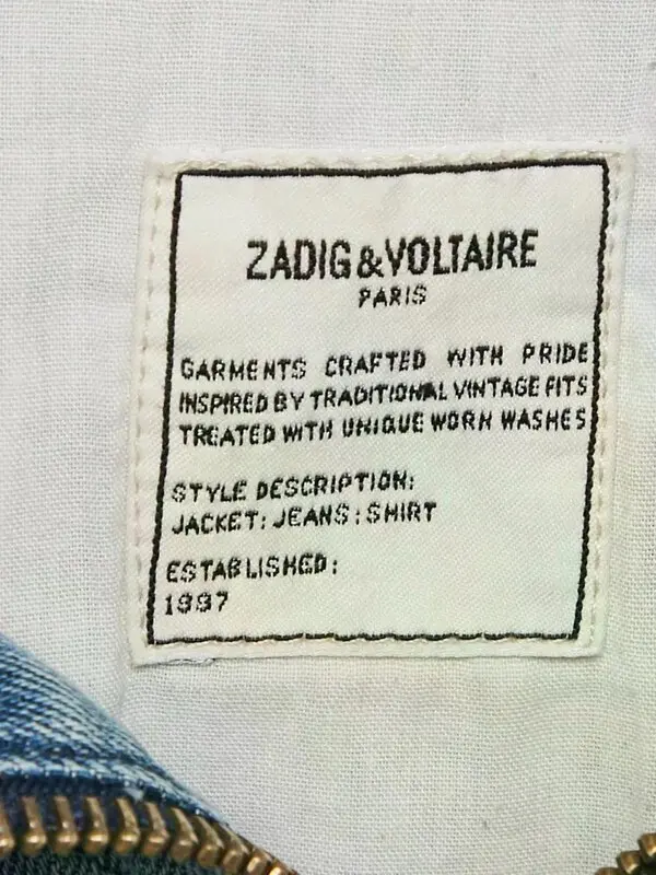 Zadig&Voltaire Embroidered Sleeveless Denim Jacket