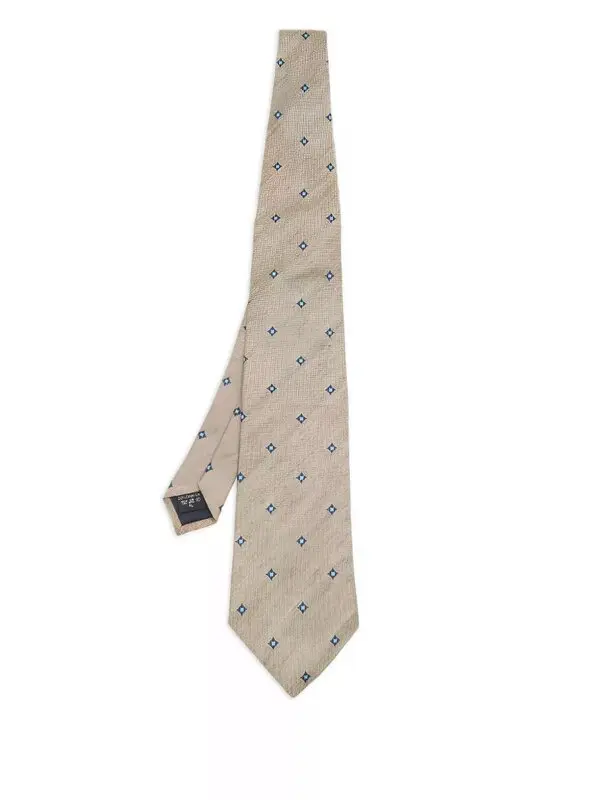Dunhill Silk-blend Neck Tie - Neutrals