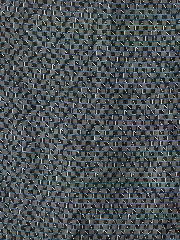 LANVIN Monogram-print Silk Pocket Square