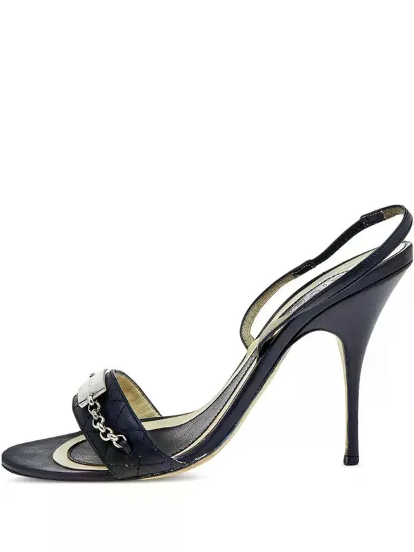 Givenchy 110mm Patent Leather Slingback Sandals