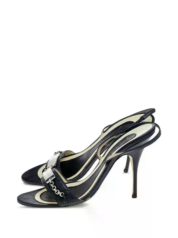 Givenchy 110mm Patent Leather Slingback Sandals