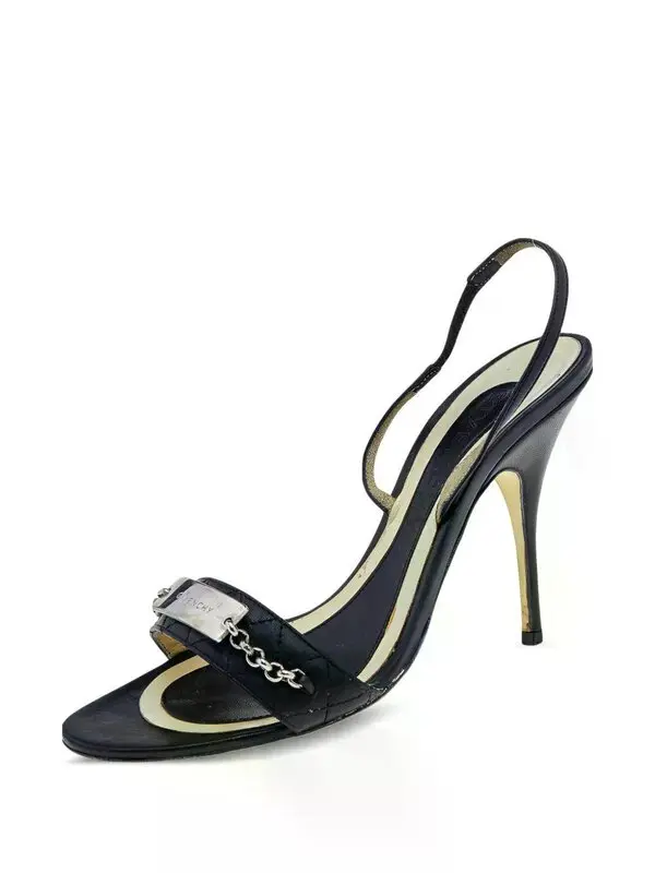 Givenchy 110mm Patent Leather Slingback Sandals