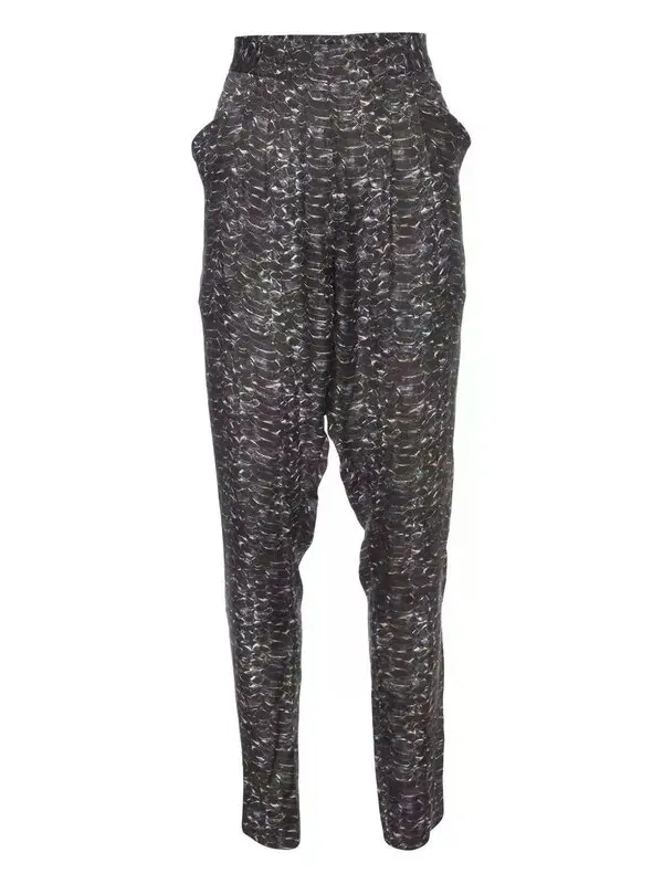 JOSEPH Printed Tapered Trousers