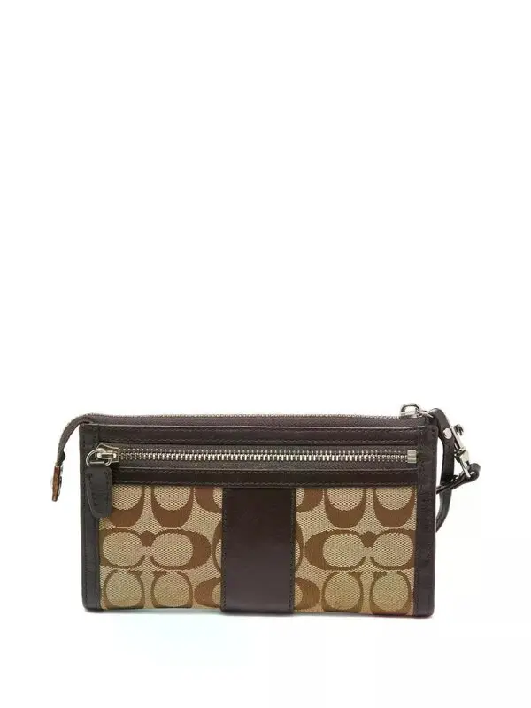 COACH VINTAGE Leather-trim Clutch