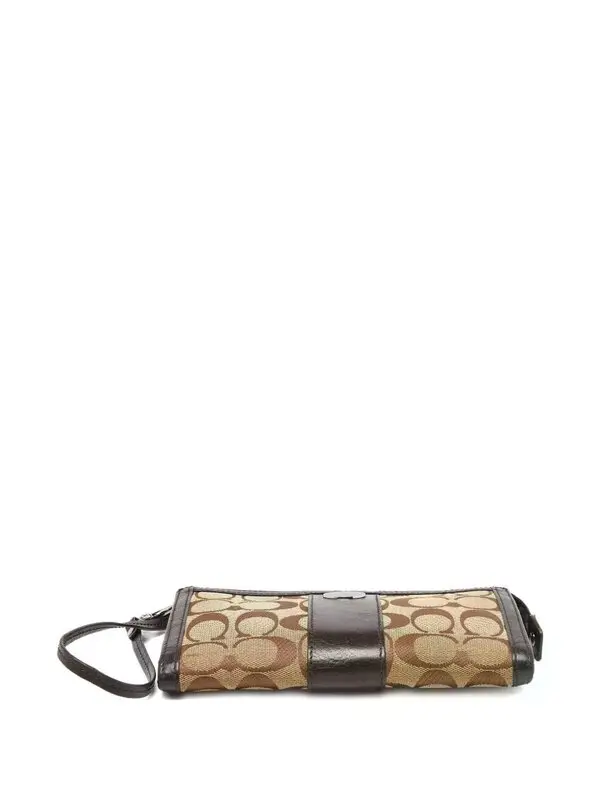 COACH VINTAGE Leather-trim Clutch