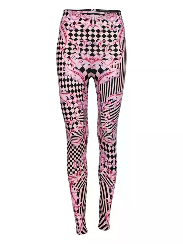Versace Barocco Stripe Leggings