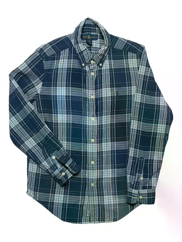 Polo Ralph Lauren Pre-owned Plaid Button-up Shirt - Blue