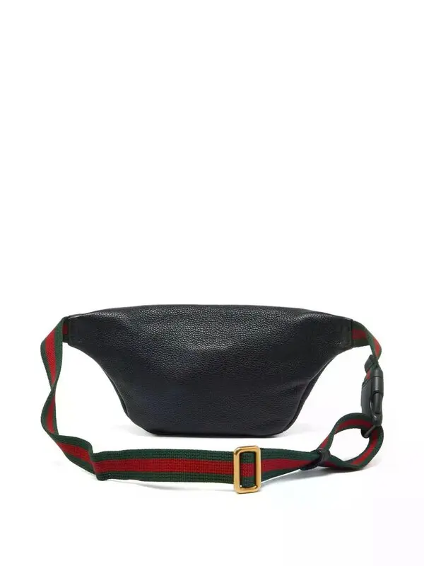 Gucci 2024 Logo Leather Belt Bag - Black