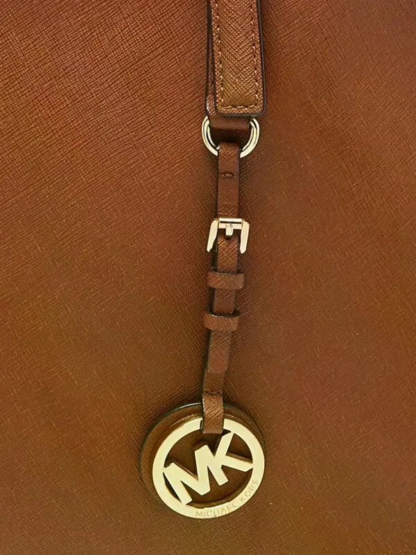 Michael Kors Logo-lettering Leather Tote Bag - Brown