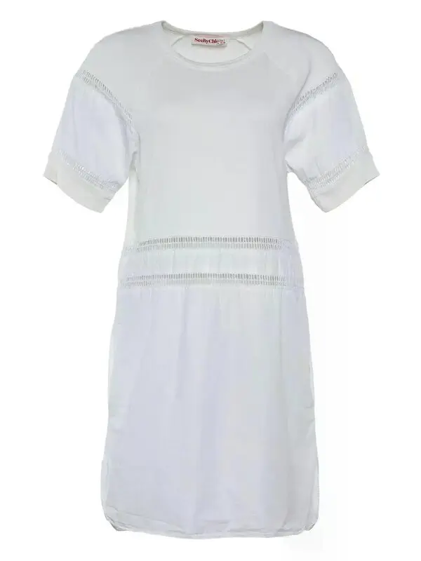 See By Chloé Lace-trimmed Short-sleeve Dress