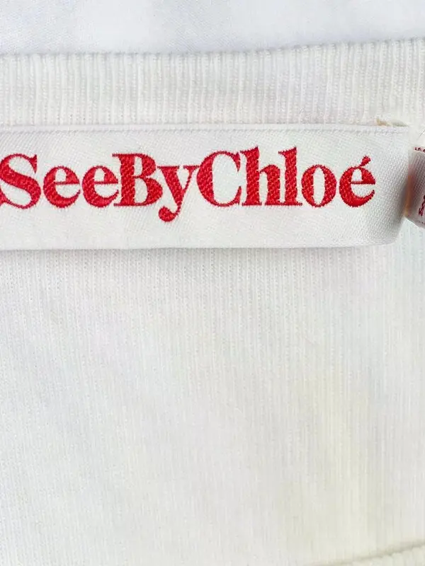 See By Chloé Lace-trimmed Short-sleeve Dress