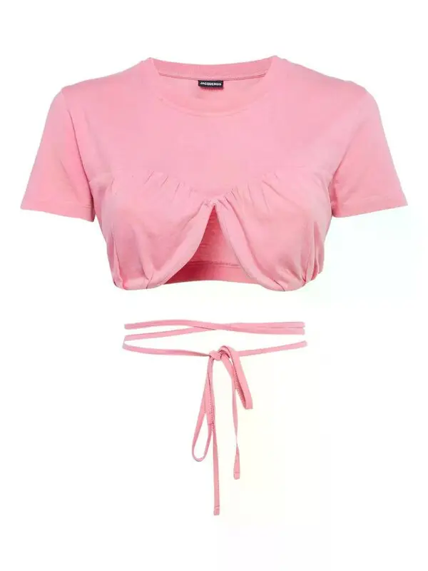 Jacquemus Tie-detail Crop Top