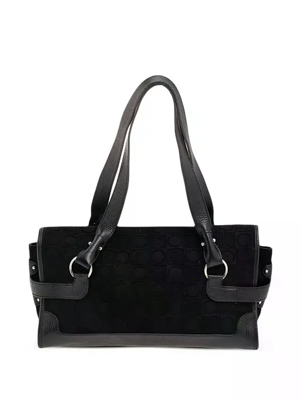 FERRAGAMO Gancini Leather Shoulder Bag