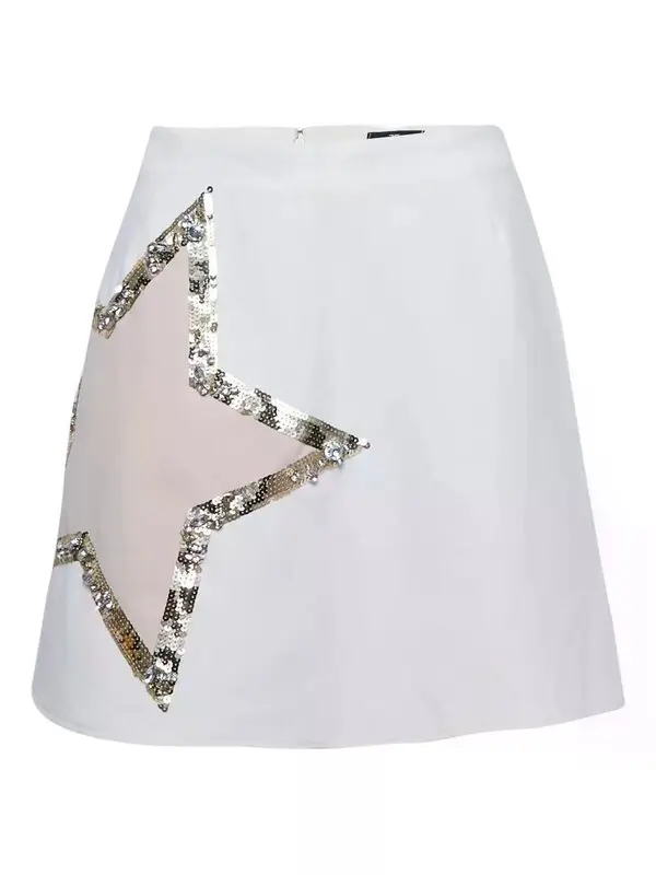 Elisabetta Franchi Star-detail Mini Skirt - White
