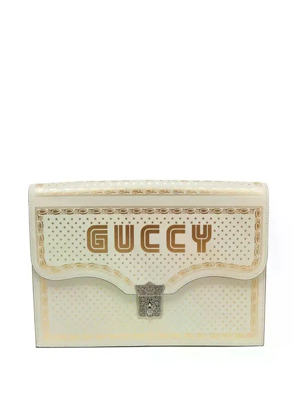 Gucci Logo-print Leather Clutch