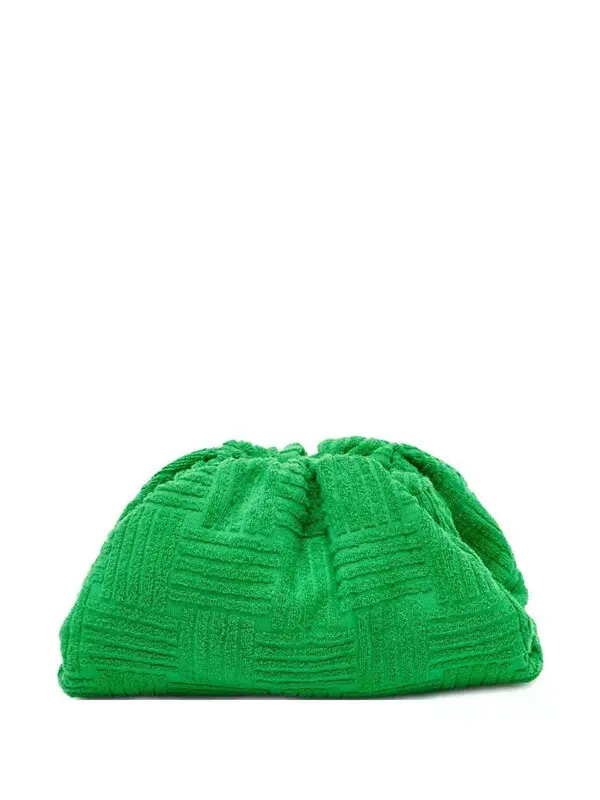 Bottega Veneta Terrycloth Clutch Bag - Green