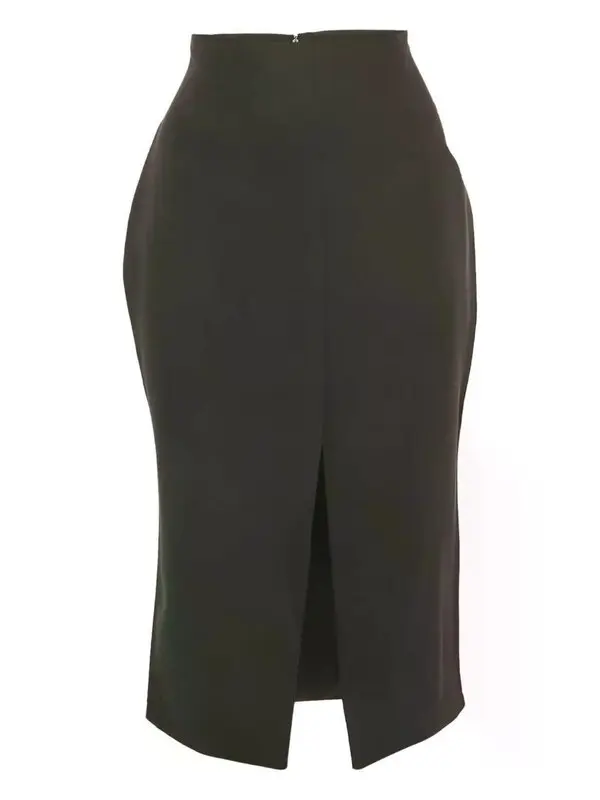 Versace Silk Slit Pencil Skirt