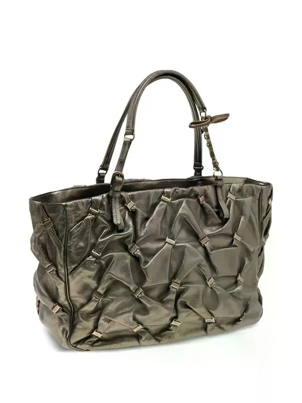 FERRAGAMO Textured Leather Tote