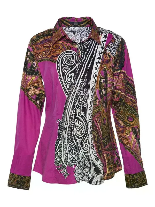 Etro Mix-print Button-down Shirt