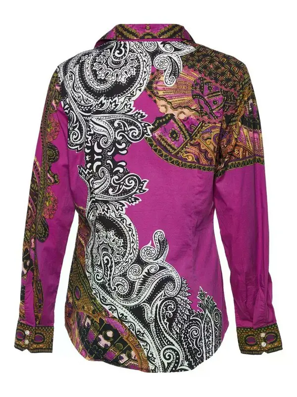 Etro Mix-print Button-down Shirt