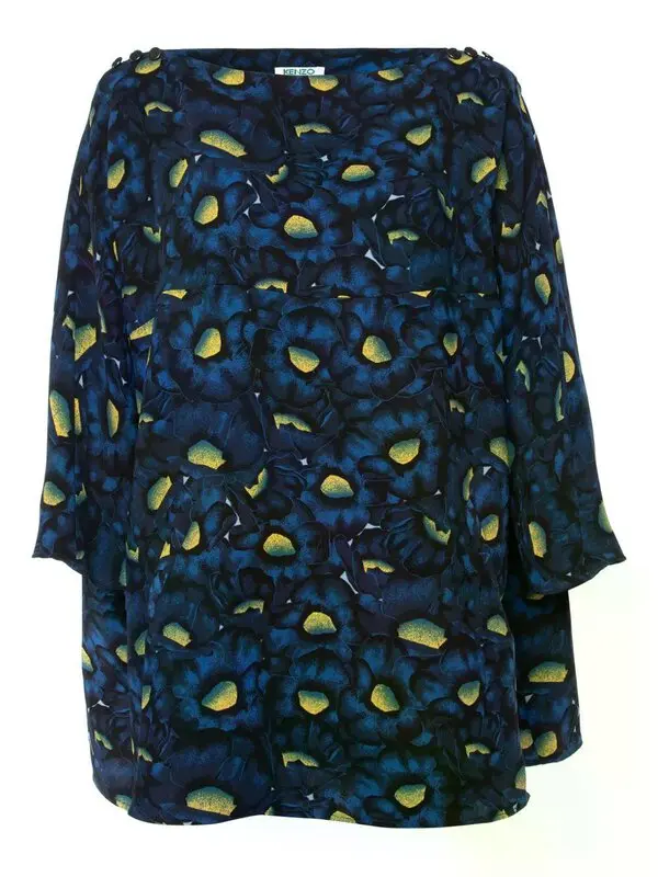Kenzo Abstract-pattern Print Blouse