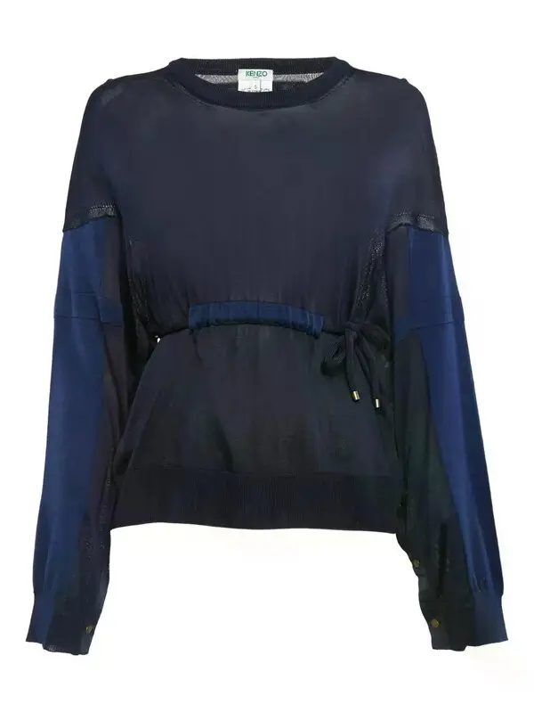 Kenzo Sheer Sweatshirt With Drawstring Waist