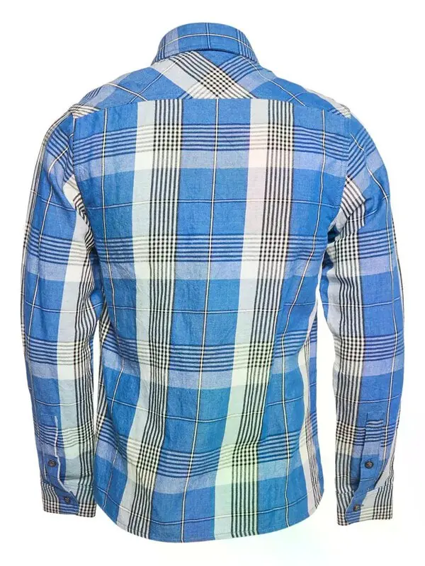 Off-White Checked Shirt - Blue