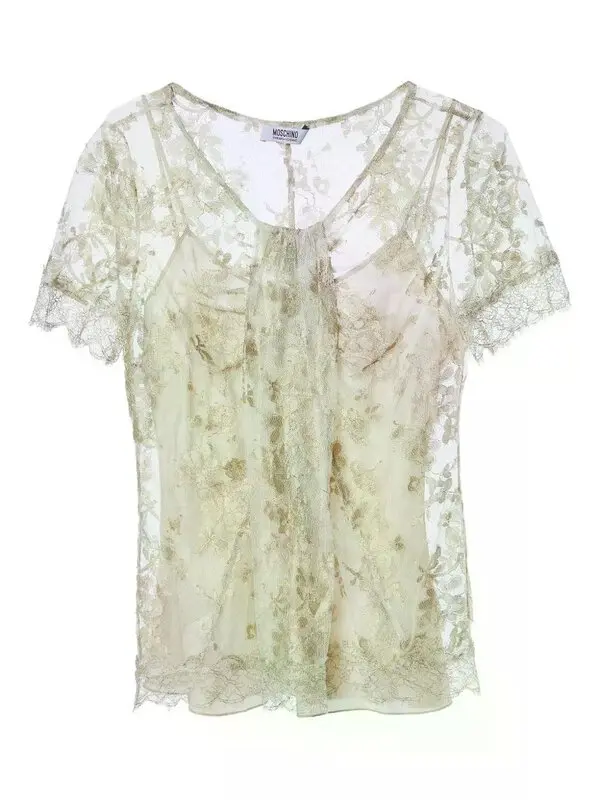 Moschino Floral-lace Blouse
