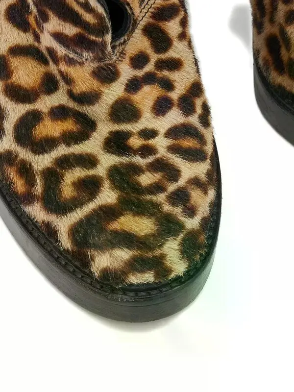 Burberry 120mm Leopard Print Heeled Boots