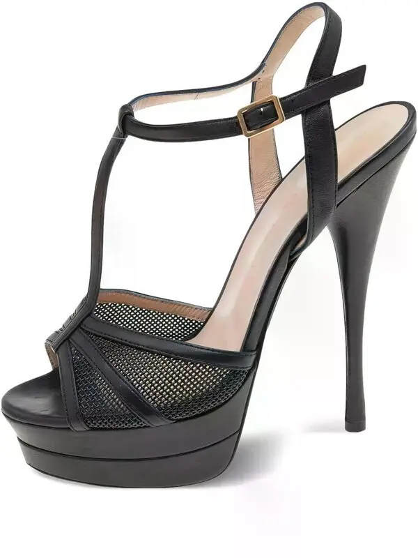Versace 130mm T-bar Sandals - Black