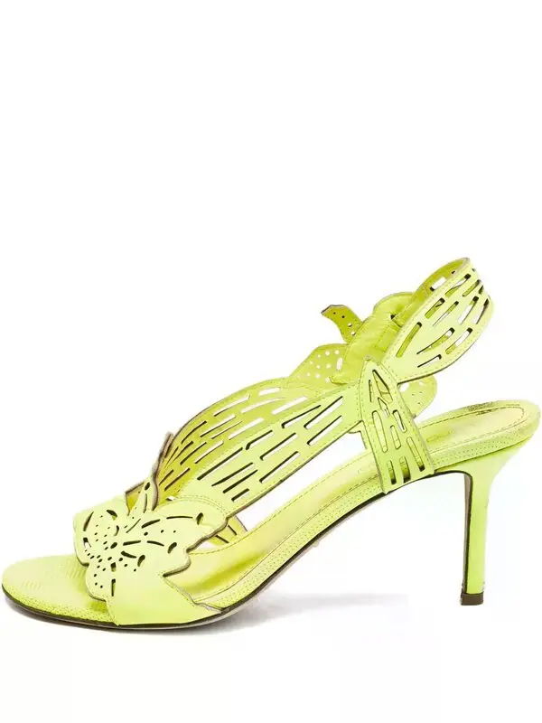 SERGIO ROSSI 85mm Butterfly-cut Heel Sandals - Green