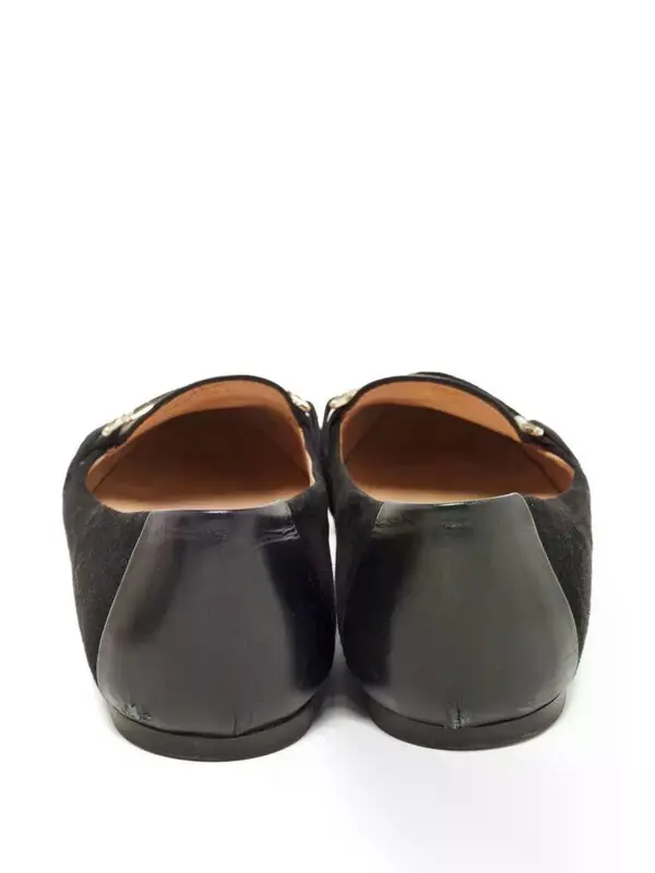 TOD'S Suede Bar-detail Loafers - Black