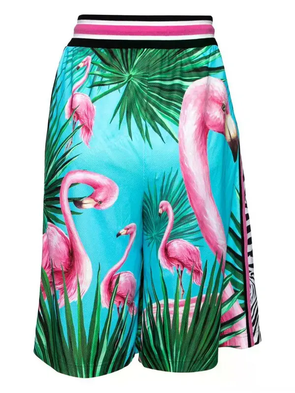 Dolce & Gabbana Flamingo-print Shorts