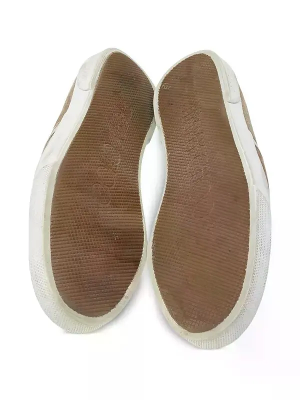 JIMMY CHOO Suede Glitter Slip-on Sneakers