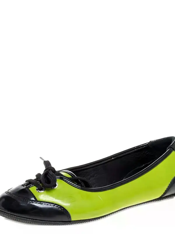 Dolce & Gabbana Lace Detailing Leather Ballet Flats
