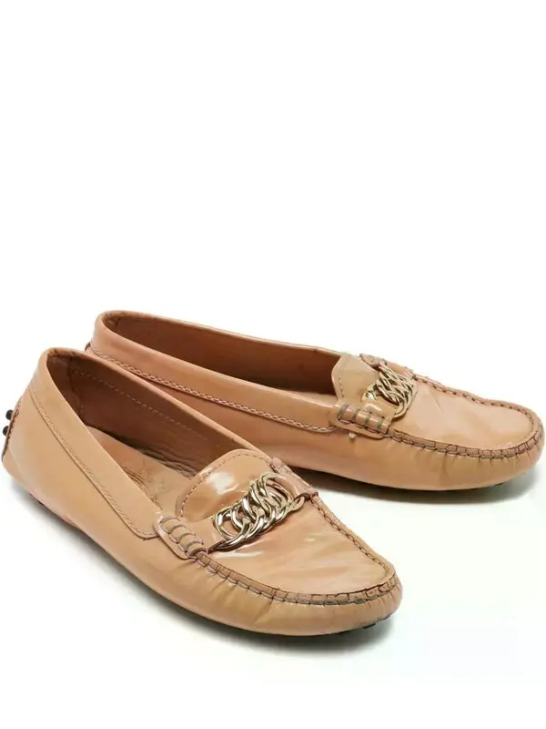 TOD'S Leather Loafers - Neutrals